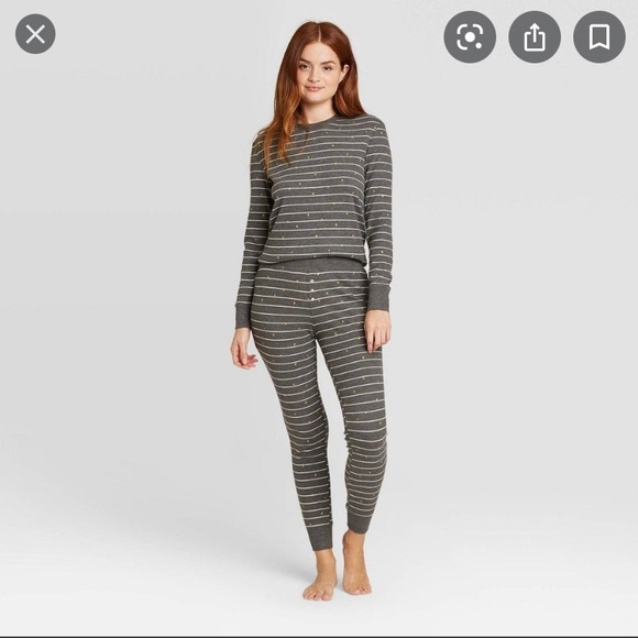 stars above | Intimates & Sleepwear | Stars Above Thermal Pajama Set W ...